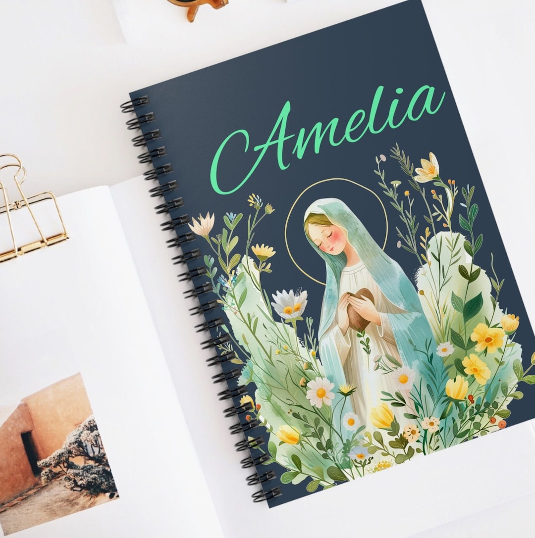 Personalized Marian Catholic Journal, Mary Full of Grace Catholic ...