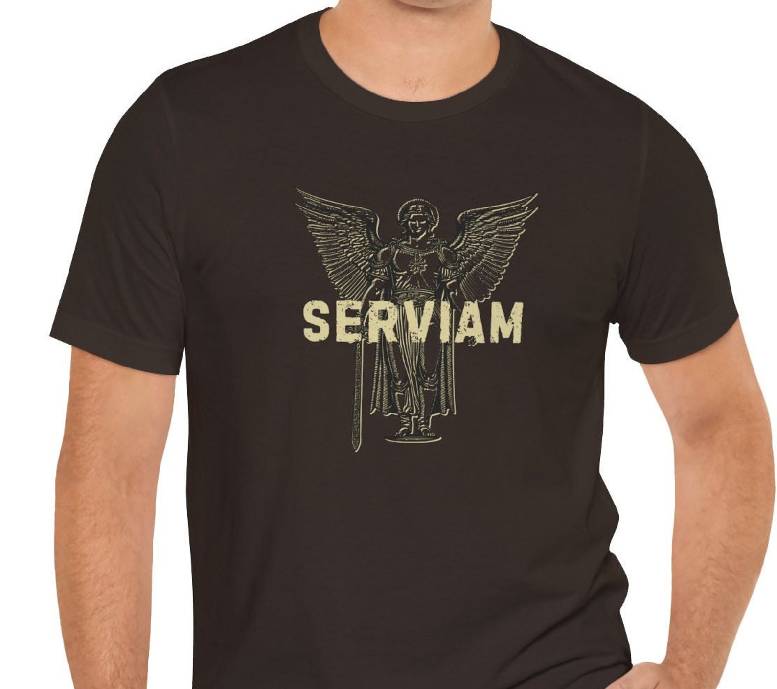 St. Michael Shirt, Serviam, Catholic Saint Shirt, Catholic Apparel ...