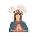 Christmas Sticker Vinyl Sticker Mary Sticker Holiday Sticker Catholic ...