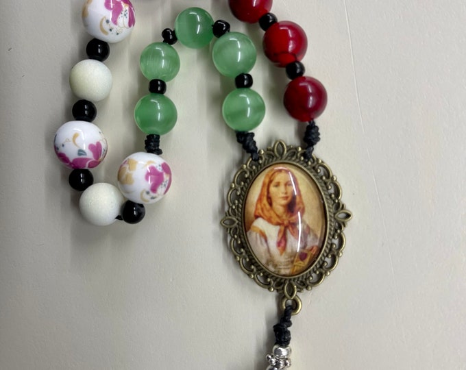 St Dymphna Chaplet Prayer Patron Saint of Anxiety, Stress, and Mental Disorder Rosary With ...