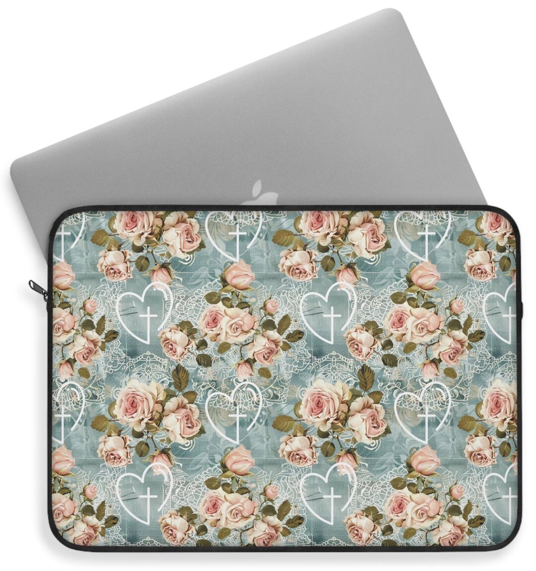 Christian Laptop Case, Christian Gift for Her, Cross Laptop Sleeve, 3 ...