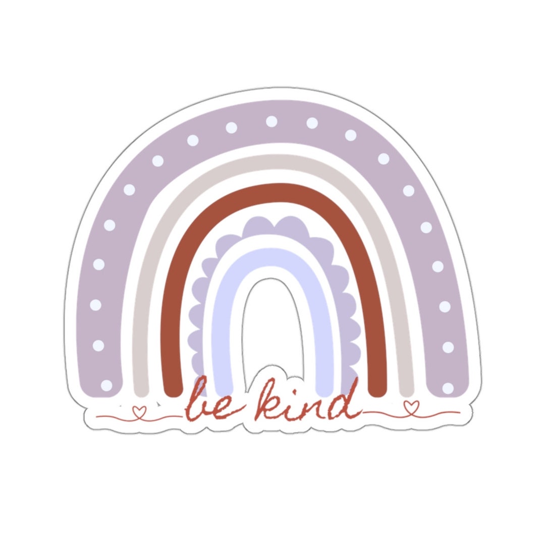 Be Kind Rainbow Sticker, Catholic Teacher, Rainbow Sticker, Christian ...
