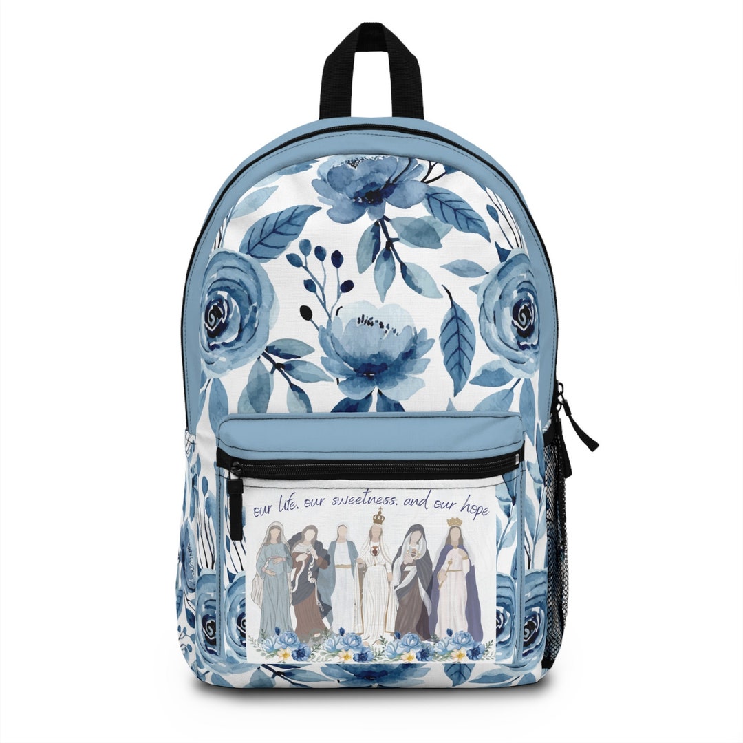 Catholic Gift Marian Backpack Hail Holy Queen, Catholic Teen Catholic ...