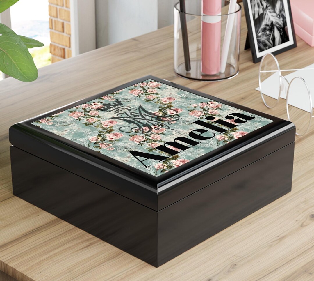 Marian Jewelry Box, PERSONALIZED Jewelry Box Catholic Gift Teen Rosary ...