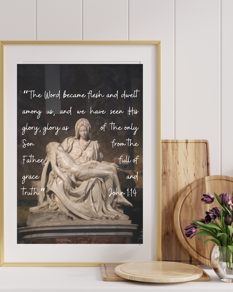 Printed Religious Art | La Pieta Print|mary & Jesus|italy Photography ...