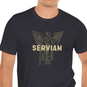 St. Michael Shirt, Serviam, Catholic Saint Shirt, Catholic Apparel ...