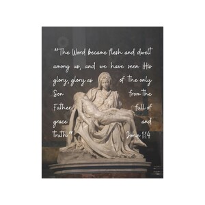 Printed Religious Art | La Pieta Print|mary & Jesus|italy Photography ...