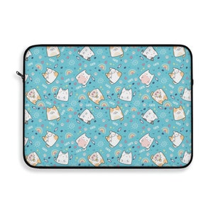 Blue Cat Laptop Sleeve | 3 Size Options | Cat Computer Case | Cat Lover ...
