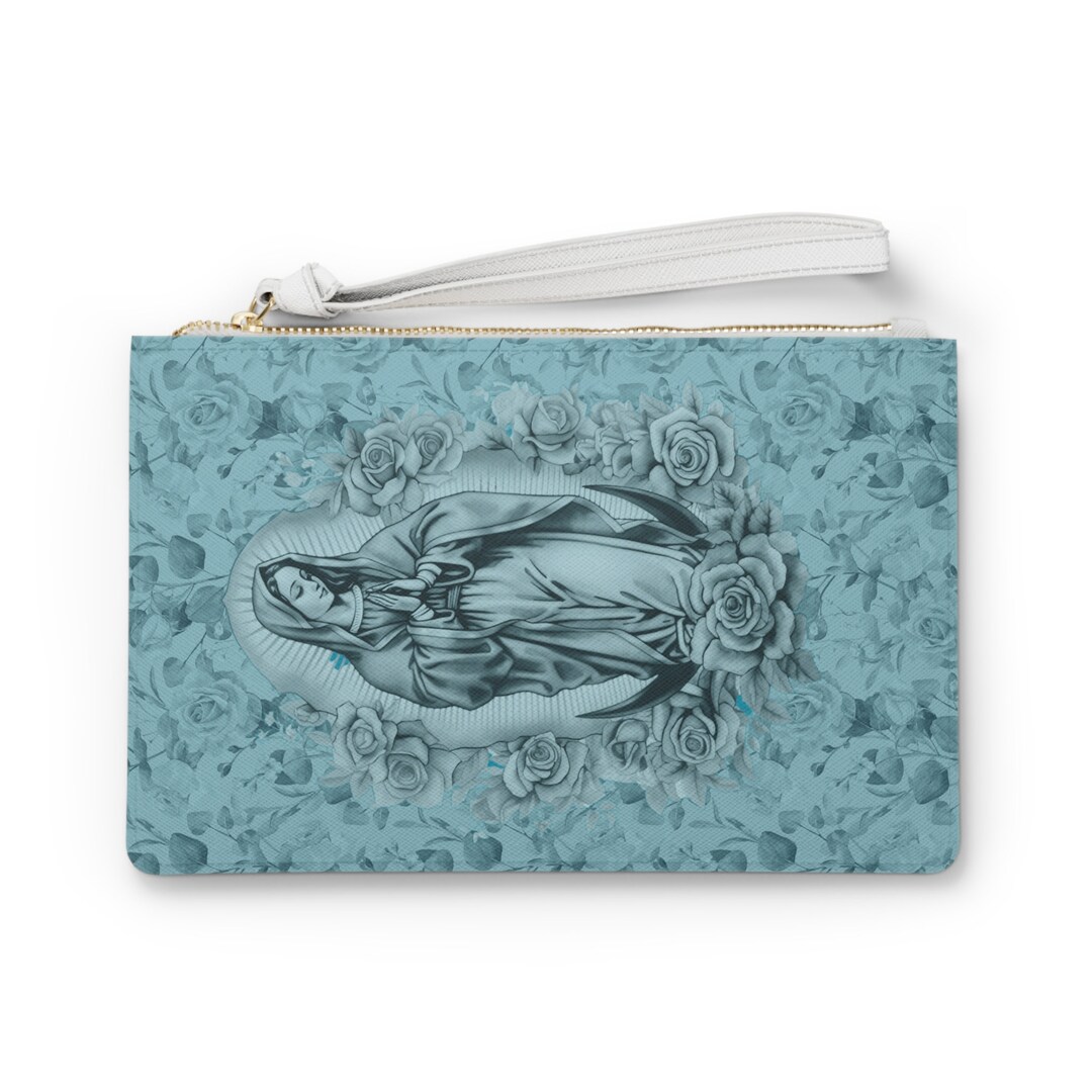 Lady of Guadalupe Blue Mass Veil Bag, Catholic Veil Bag, Mantilla Bag ...