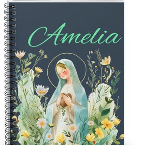Personalized Marian Catholic Journal, Mary Full of Grace Catholic ...