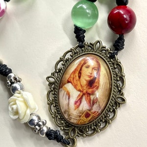 St Dymphna Chaplet Prayer Patron Saint of Anxiety, Stress, and Mental Disorder Rosary With ...