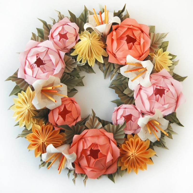 Paper Wreath - Etsy