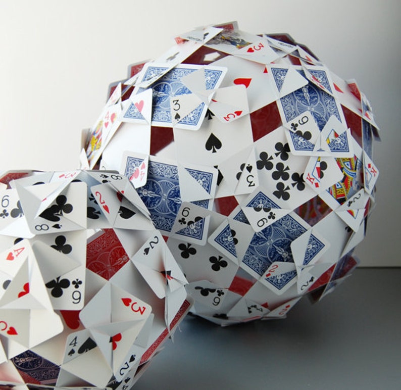 Playing Cards Polyhedron | Etsy