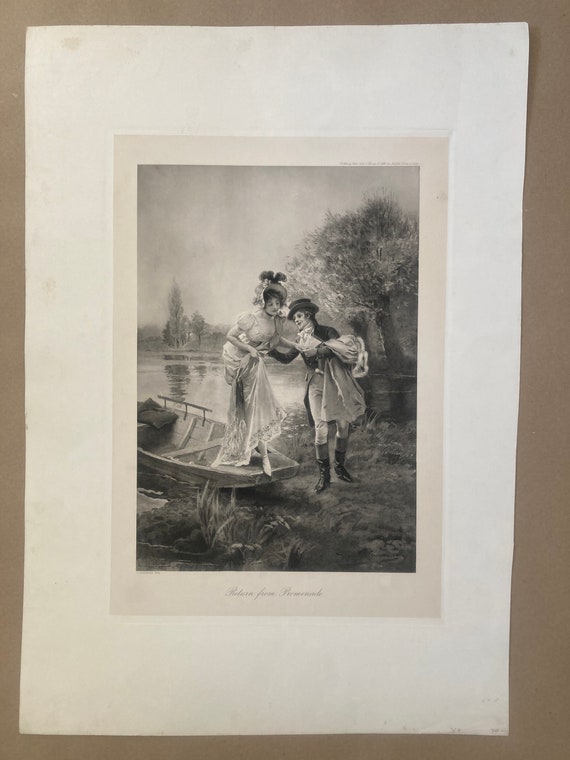 1900s Large Antique Lithograph | Etsy