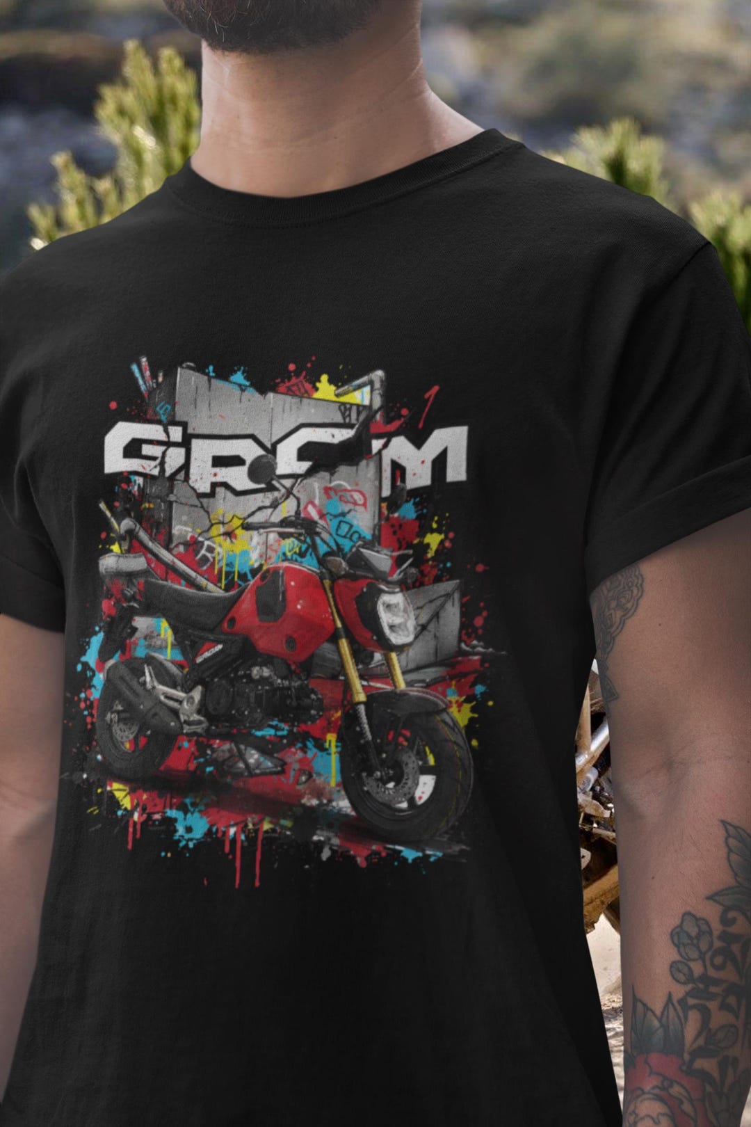 Grom T Shirt, Grom Squad Tee, MSX125 Gift, Mini Moto Hooligan Top ...