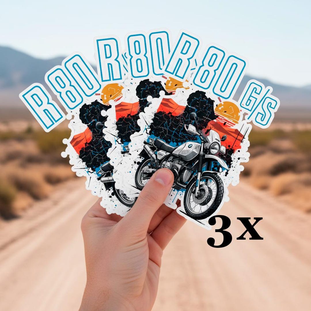 BMW R 80 GS Sticker 3-pack, the Original Adventure Decal, Paris-dakar ...