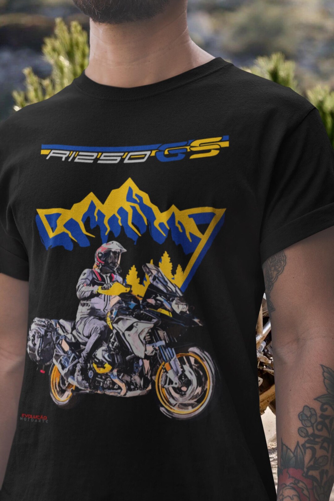 BMW R 1250 GS T Shirt the King of Adventure Motorcycle Tee Boxer ...