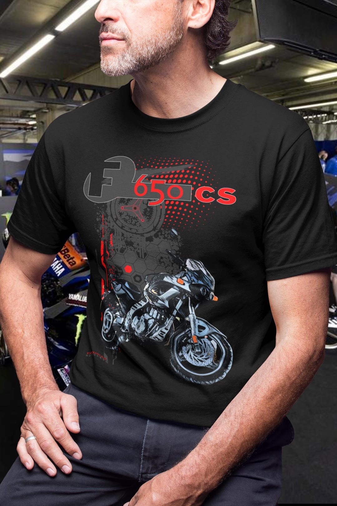 BMW F 650 CS T Shirt the Urban Art Piece Motorcycle Tee Scarver Rider ...