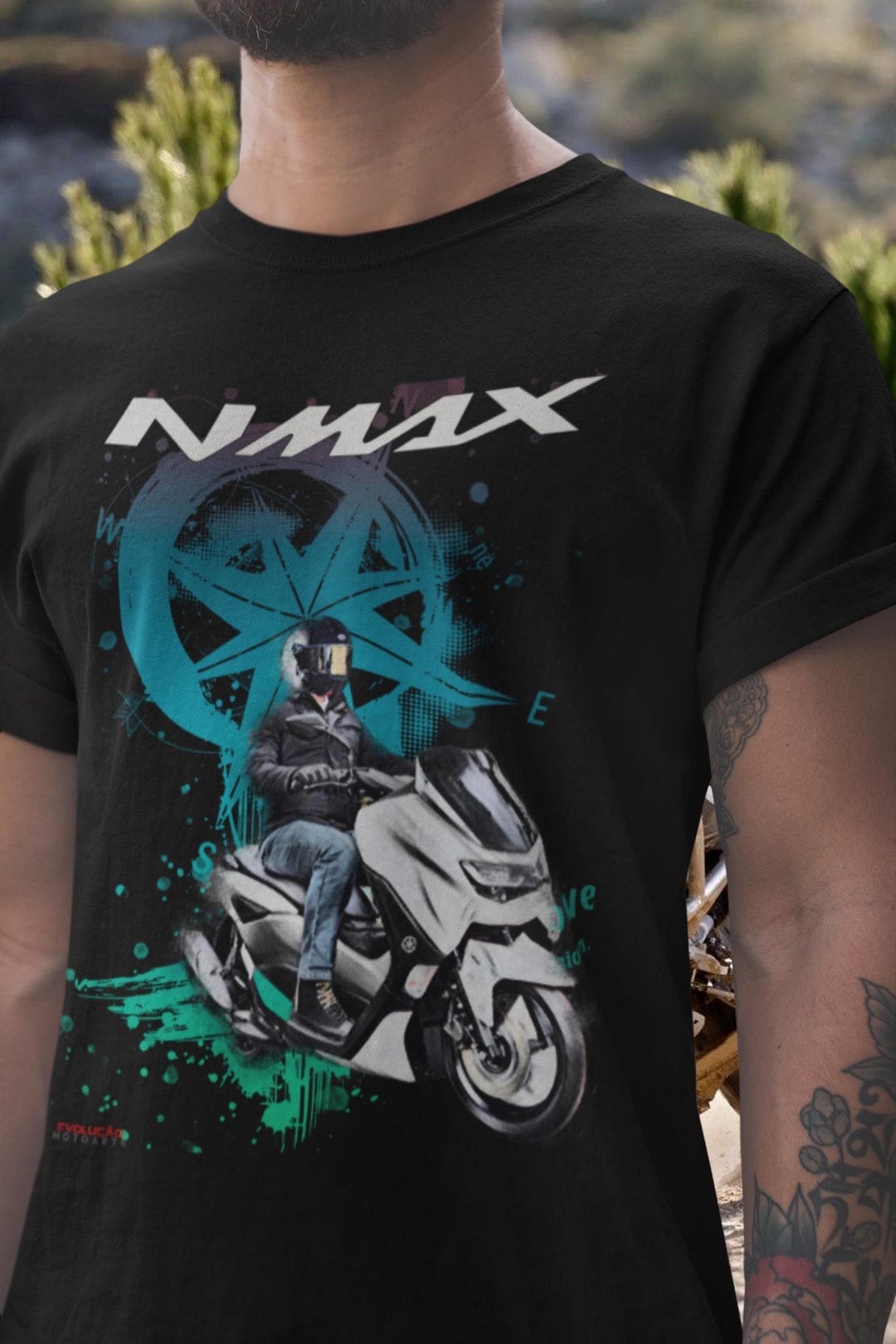 Yamaha NMAX T Shirt Sport Scooter Motorcycle Tee Urban Commuter Rider ...