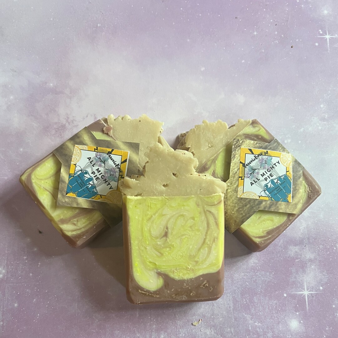 All Mighty Pie: Lemon Meringue Pie Scented Vegan Soap - Etsy