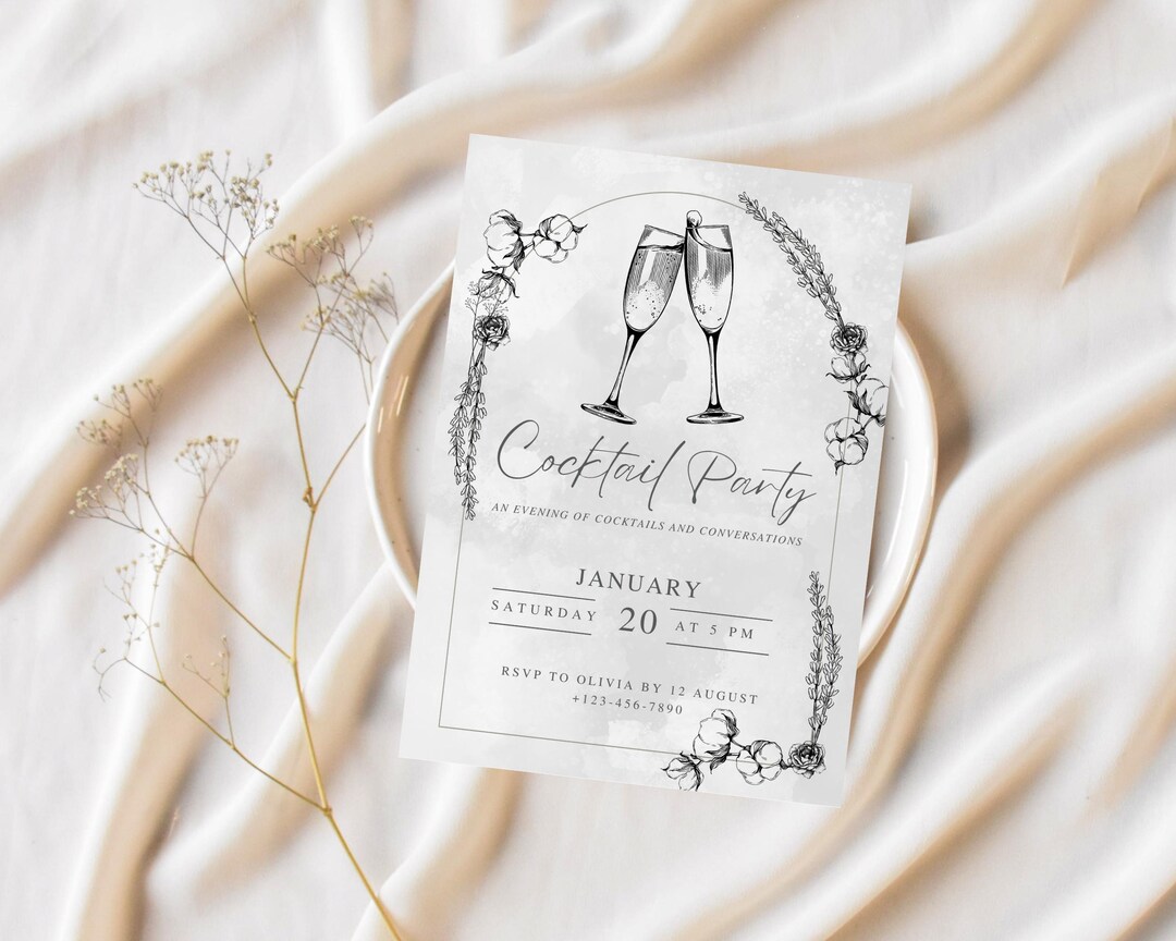 Editable Boho Chic Birthday Invitation Card - Etsy