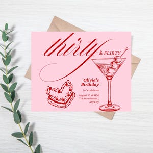 Editable Boho Chic Birthday Invitation Card - Etsy