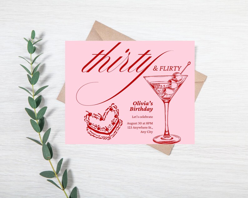Editable Boho Chic Birthday Invitation Card - Etsy