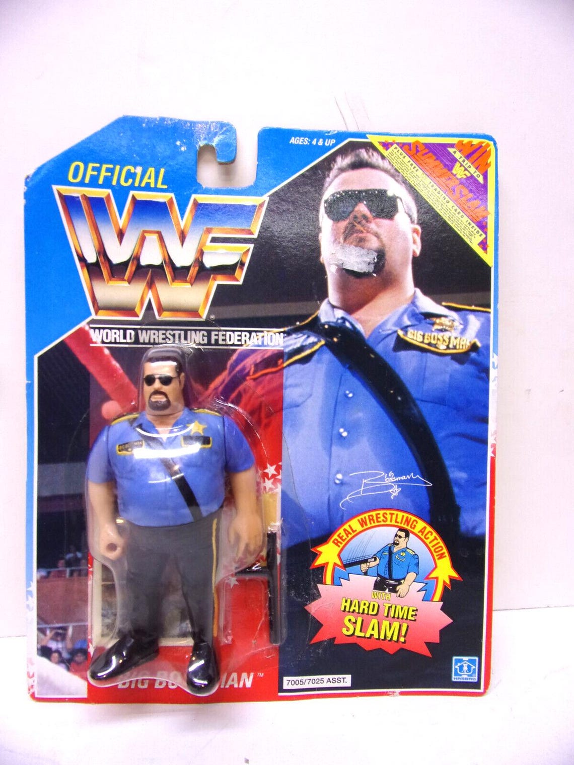 1990 MOC WWF Big Boss Man Hard Time Slam Figure - Etsy