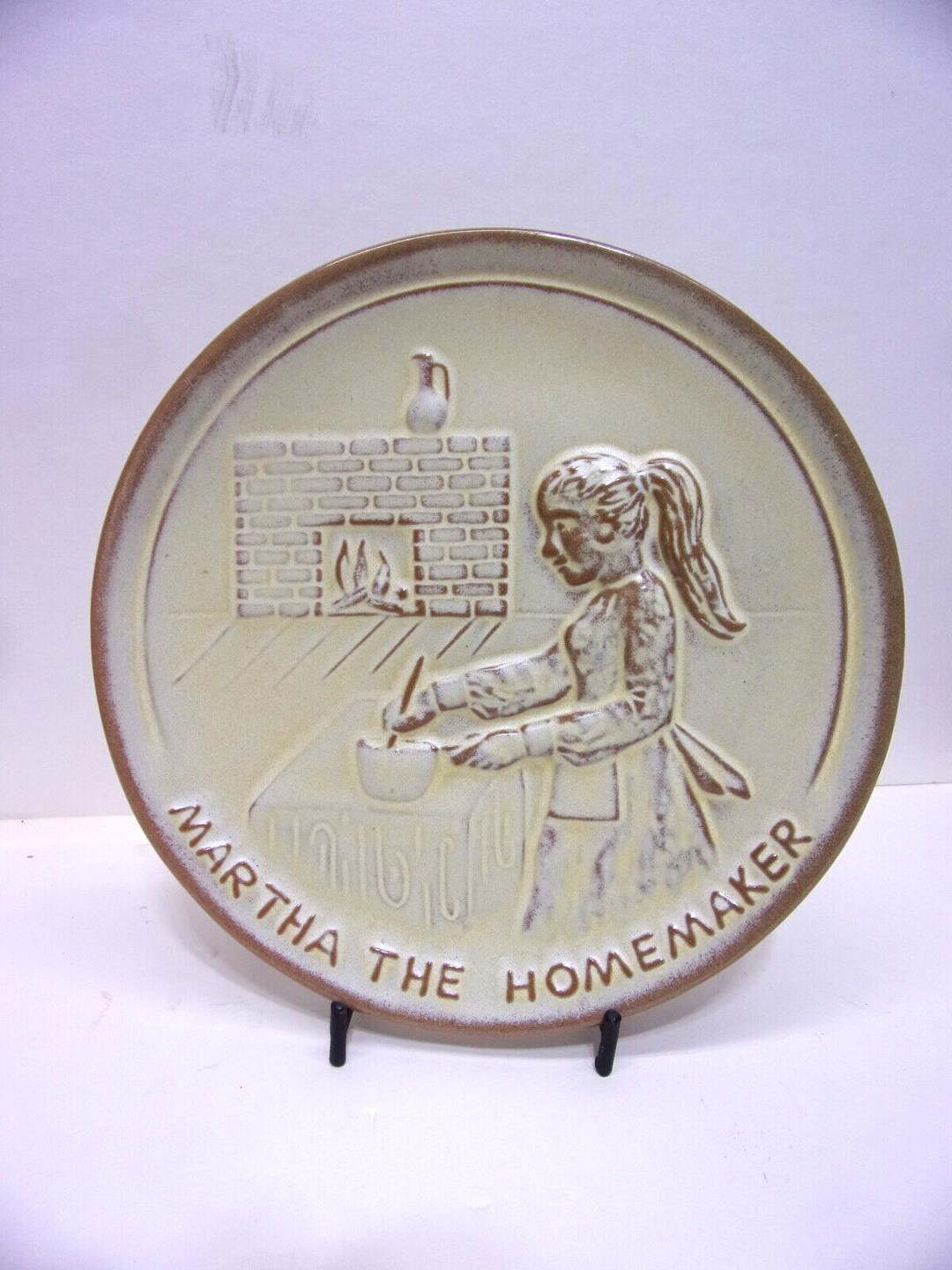 Frankoma Pottery Teenagers of the Bible Martha the Homemaker #6 Plate ...