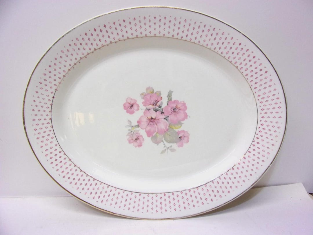 Homer Laughlin Mary Anne Pattern 13 5/8 Inch Platter - Etsy