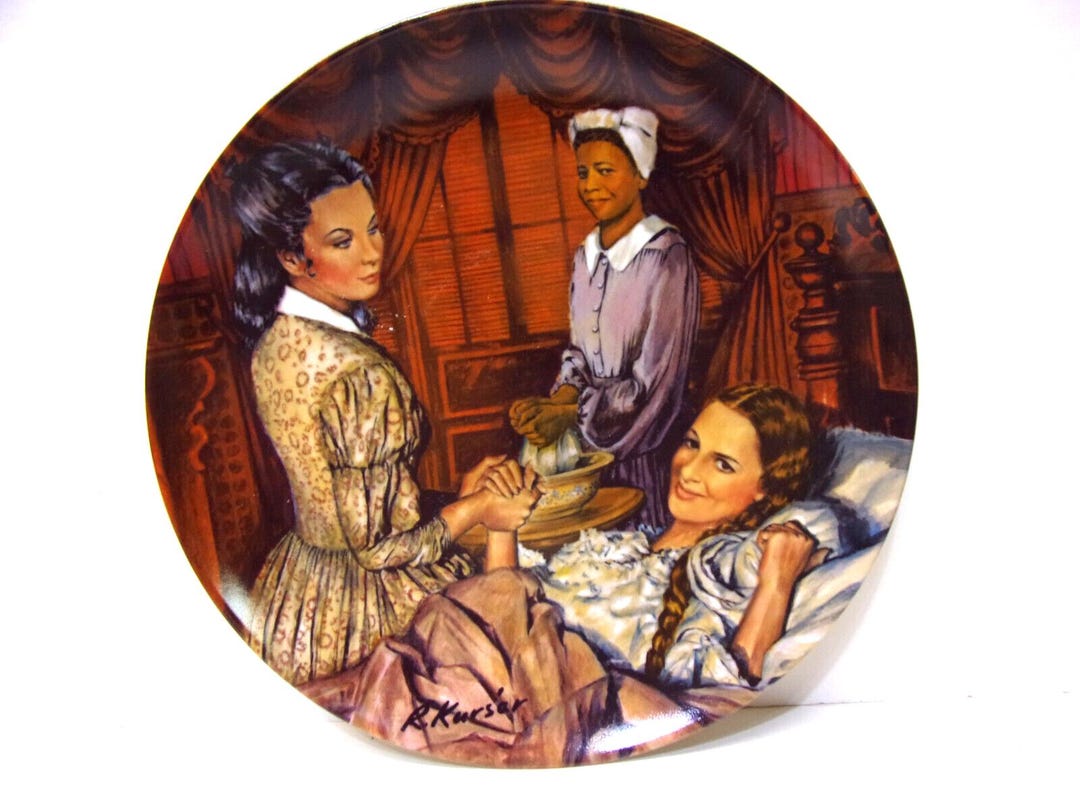 Knowles Gone With the Wind Series 6th Iss Melanie Gives Birth Plate - Etsy