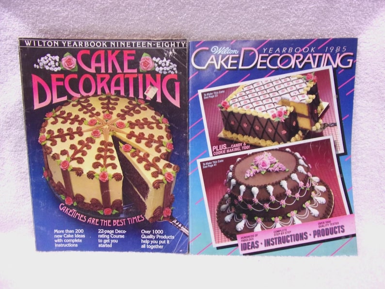 1980 and 1985 Wilton Cake Decorating Yearbook - Etsy