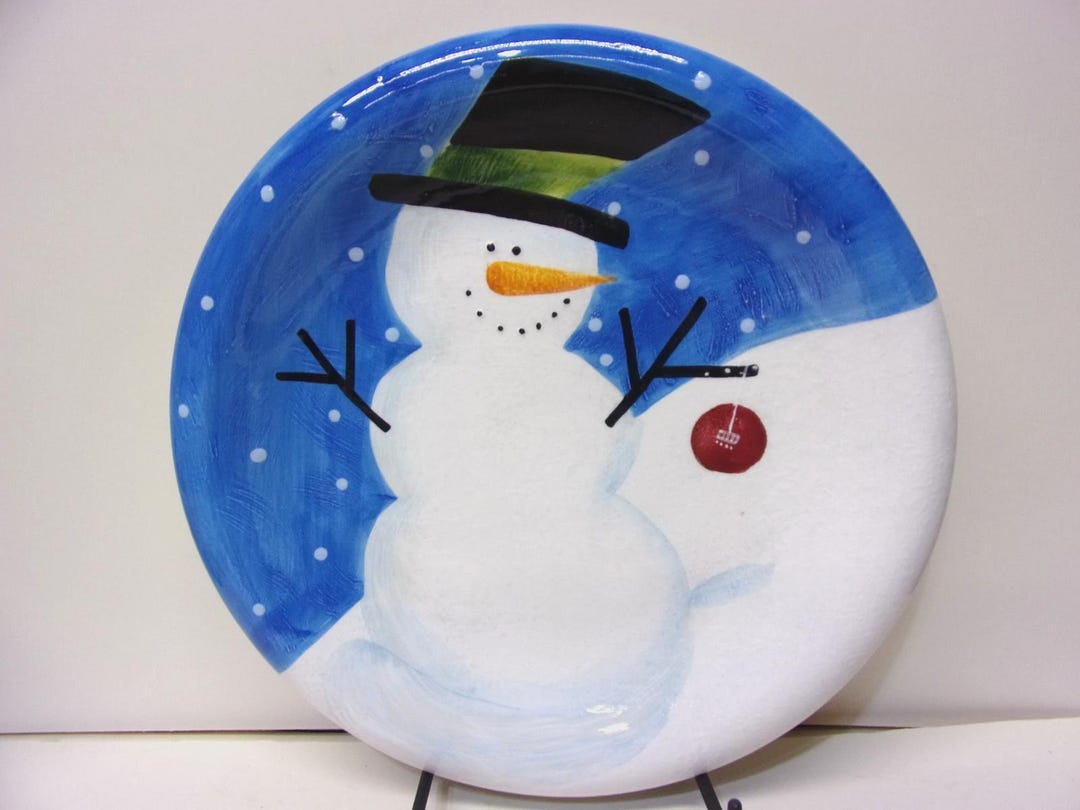 Sakura Oneida Snowy Day Pattern Plate 10 3/8 Inch - Etsy