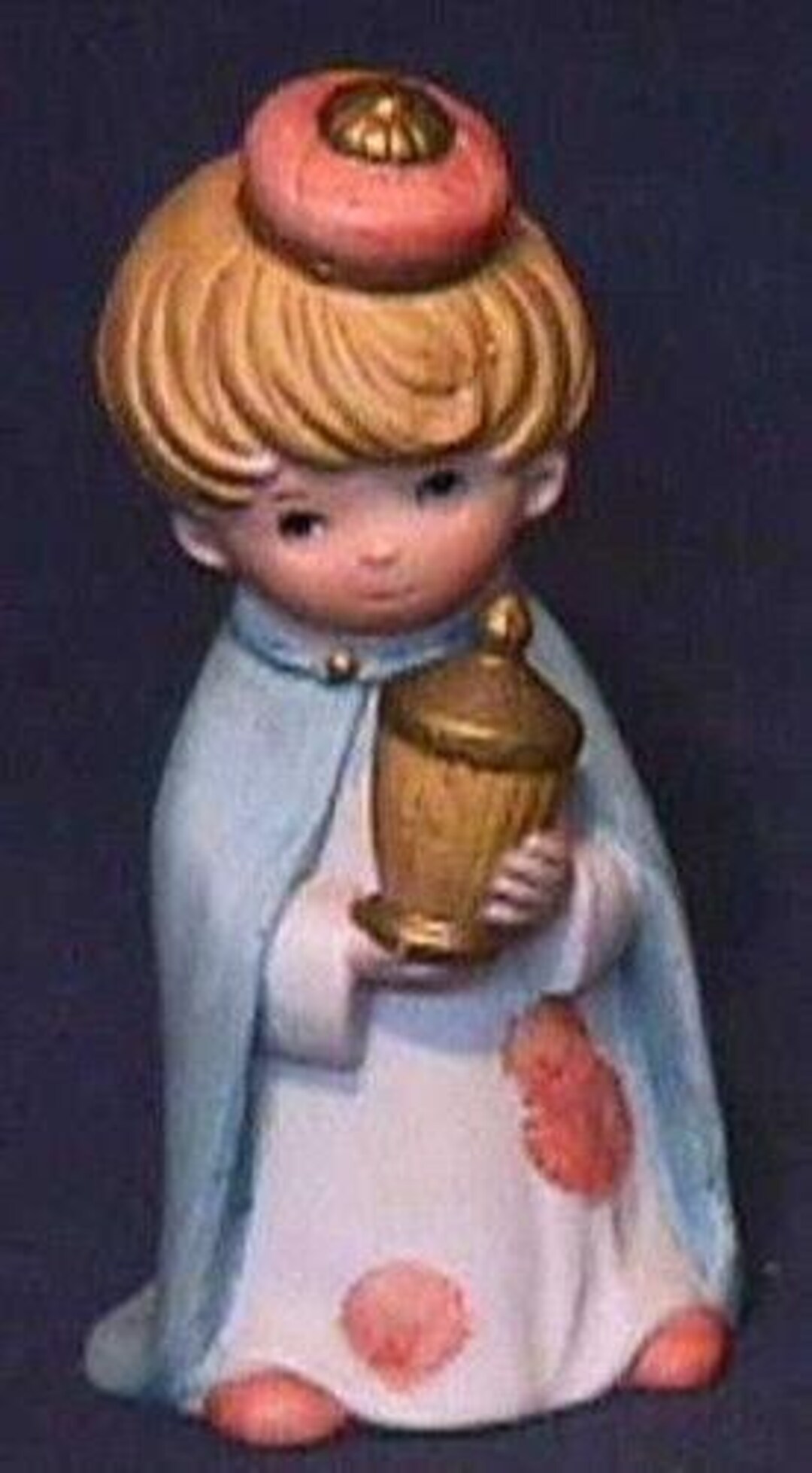 Homco Porcelain Wiseman Blue Robe From Set 5609 - Etsy