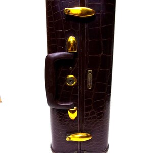 1930s Shwayder Bros. Samsonite Overnight Suitcase Faux Alligator ...