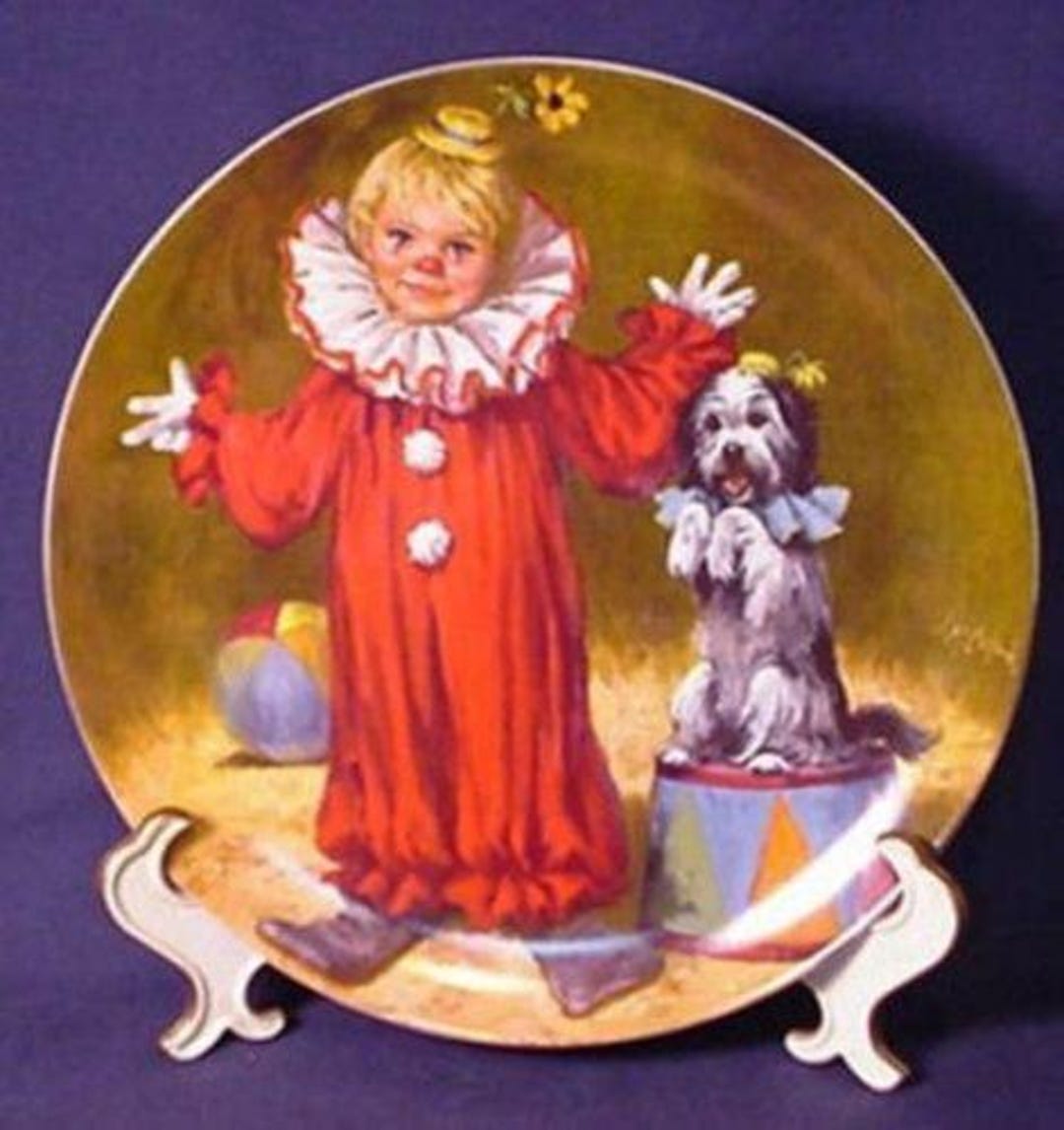 John Mc Clelland Childrens Circus Clown Plate No 1 - Etsy