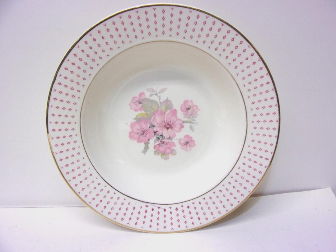 Set of 3 Homer Laughlin Mary Anne Pattern Rimmed Soup - Etsy