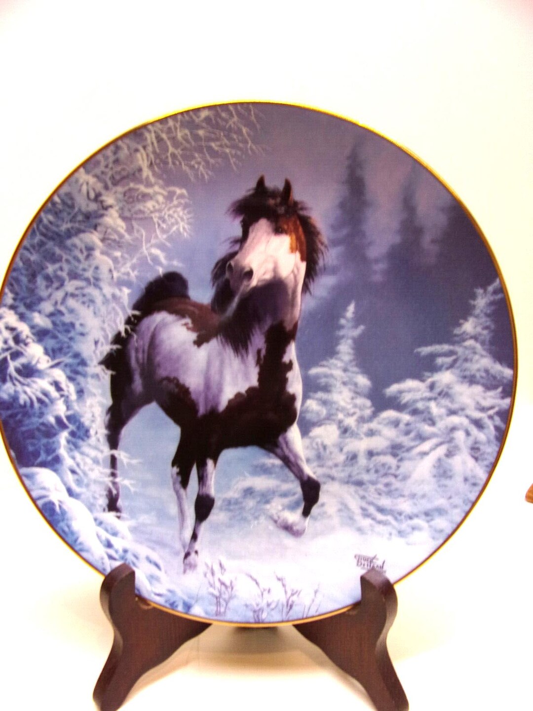 Hamilton Chuck Dehaan Winter Renegade Unbridled Spirit Horse Plate With ...