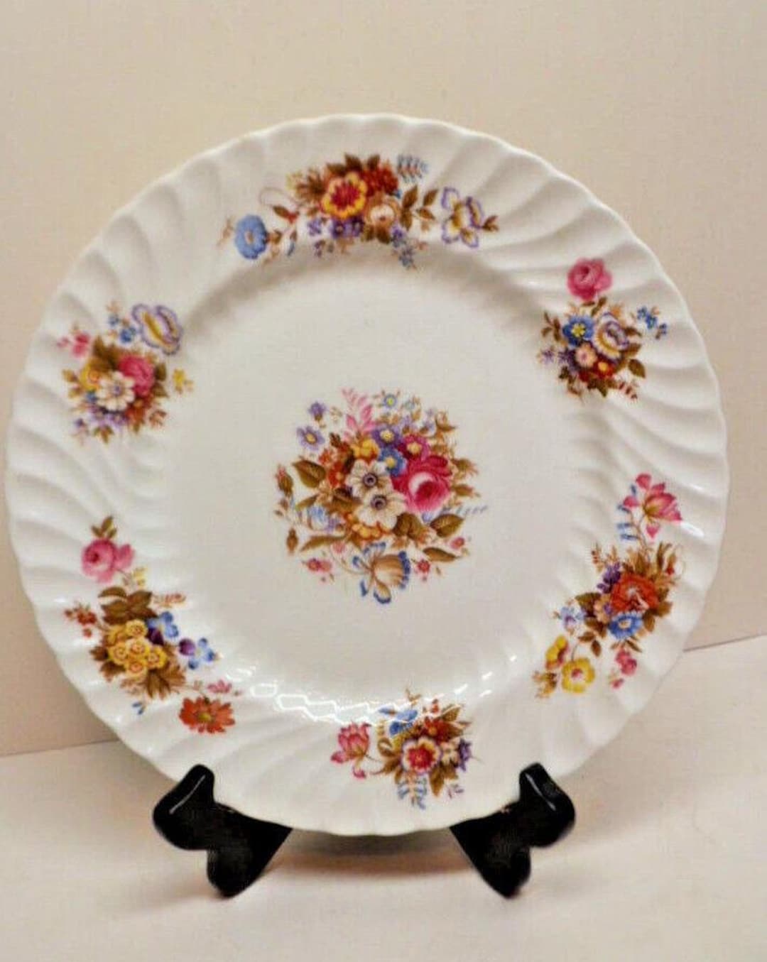Set of Four Aynsley Summertime Pattern 10 1/2" Plate - Etsy