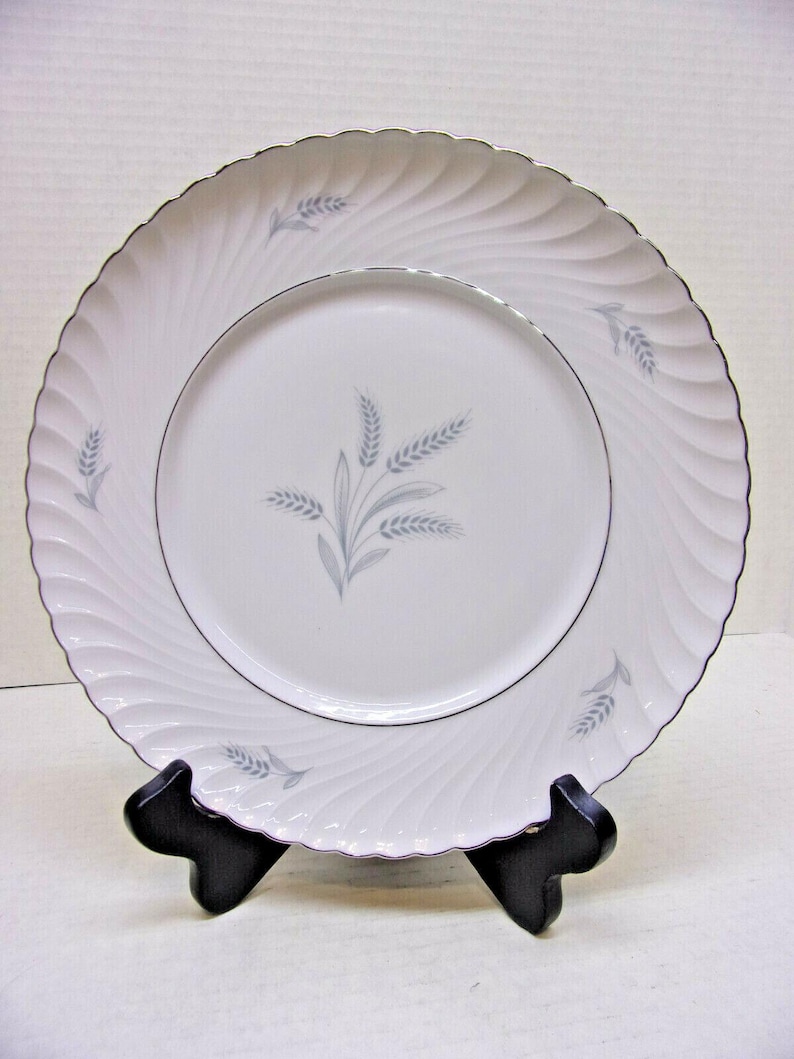 Set of Four Royal Bayreuth Rob 148 Pattern 10" Plate Grey Wheat Design ...