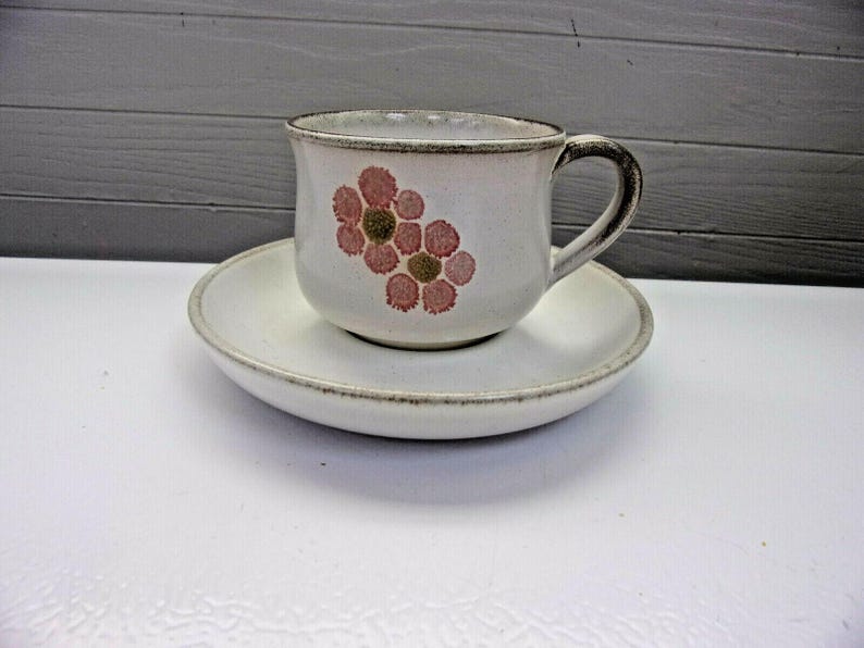 Set of Four Denby England Gypsy Pattern Cup & Saucer - Etsy