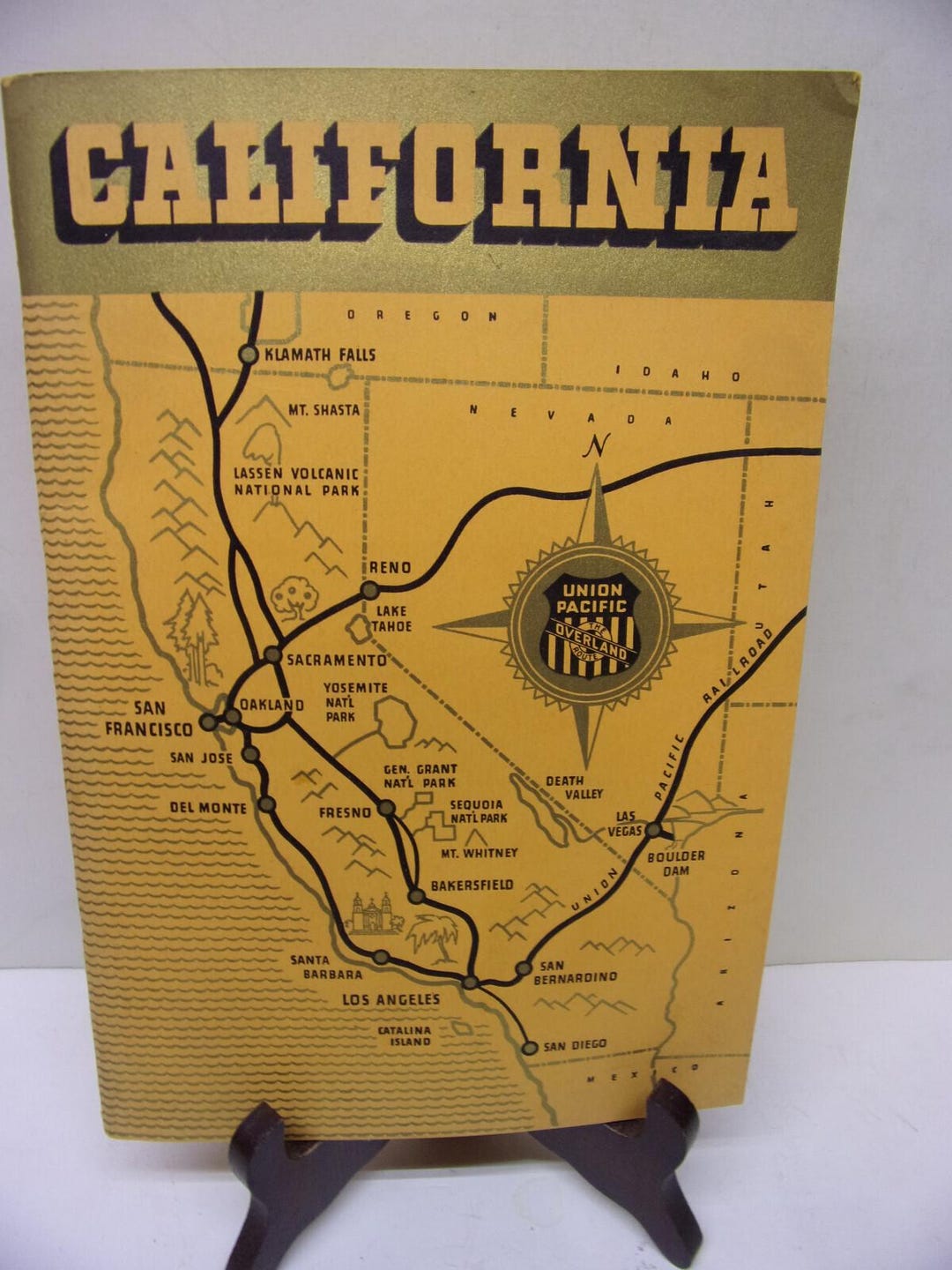 1936 Union Pacific the Overland Route California Sightseeing Brochure ...