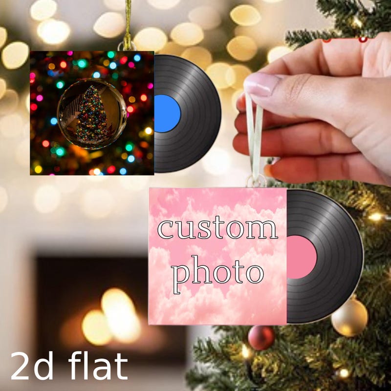 Custom Album Vinyl Ornament - Etsy