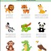 For Children, Trace Animal Names Worksheets - Etsy