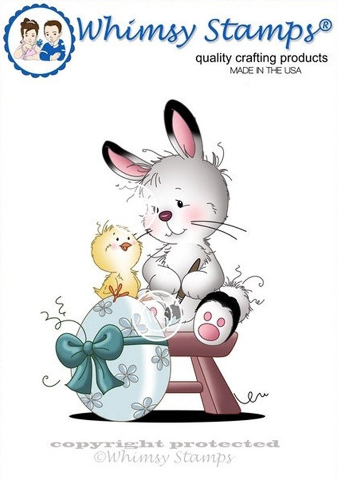 Whimsy Stamps -- Easter Bunny -- NEW -- (#2082) - Etsy