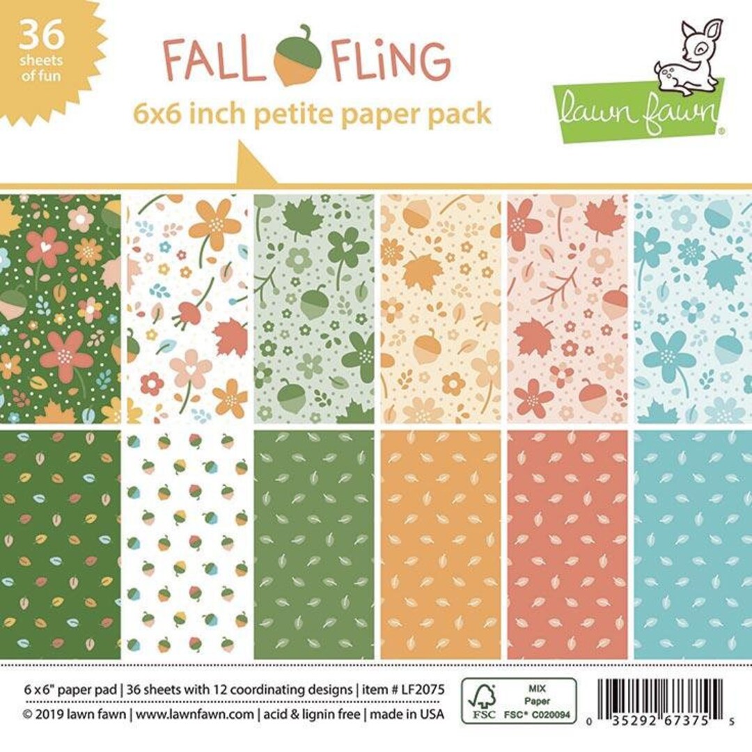 6 X 6 Paper Pad ~ Fall Fling ~ Double Sided NEW (#4218) - Etsy
