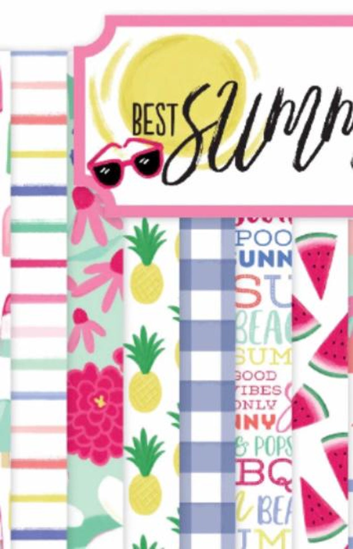 6 X 6 Paper Pad ~ Best Summer Ever ~ Double Sided NEW (#3680) - Etsy