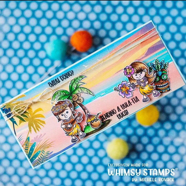 Whimsy Stamps -- Aloha Kids -- NEW -- (#4431) - Etsy