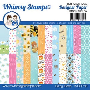 6 X 6 Paper Pad ~ Bizzy Bees ~ Double Sided NEW (#3882) - Etsy