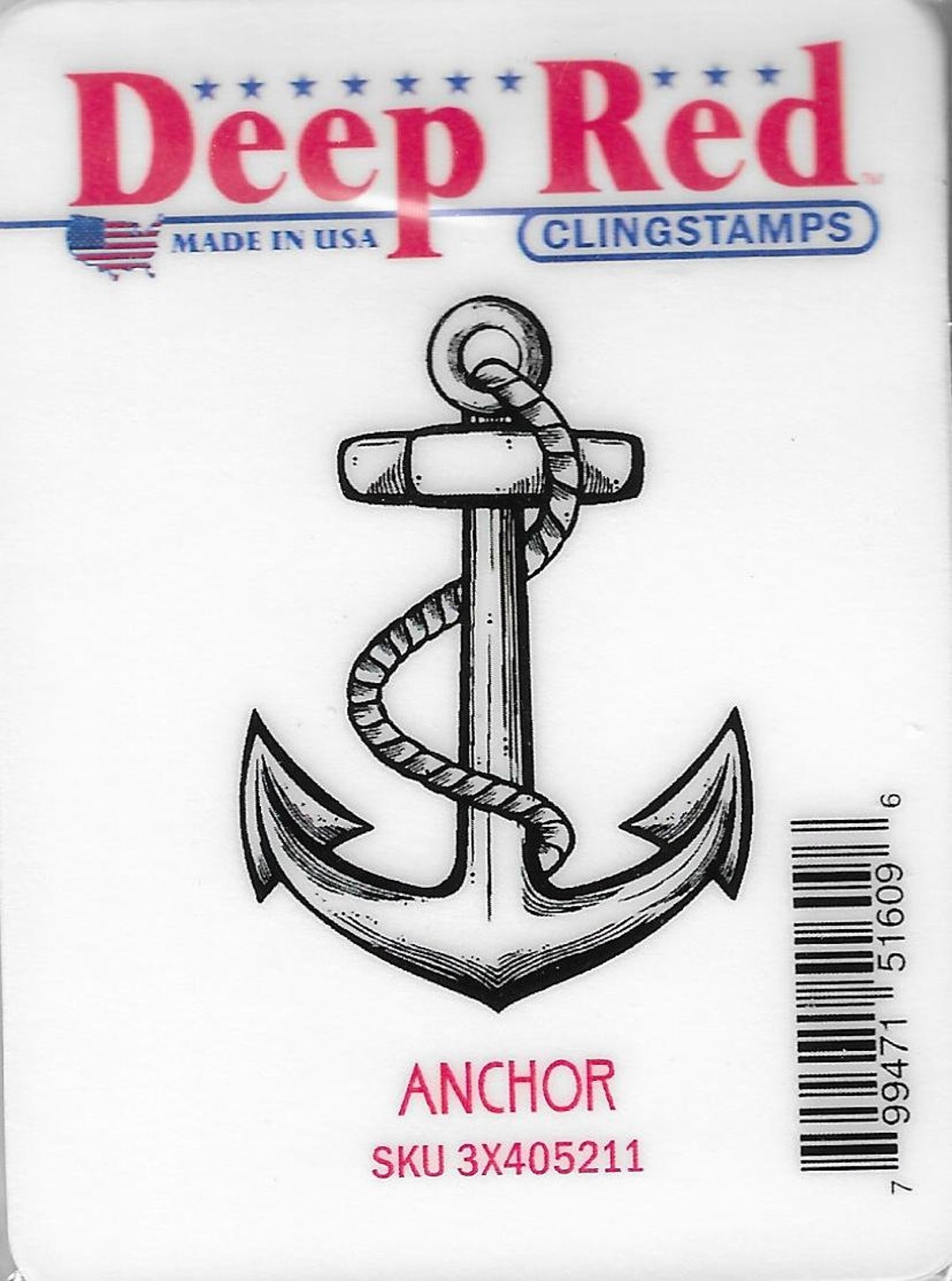 Deep Red Cling Stamps -- Anchor -- NEW -- (#3238) - Etsy